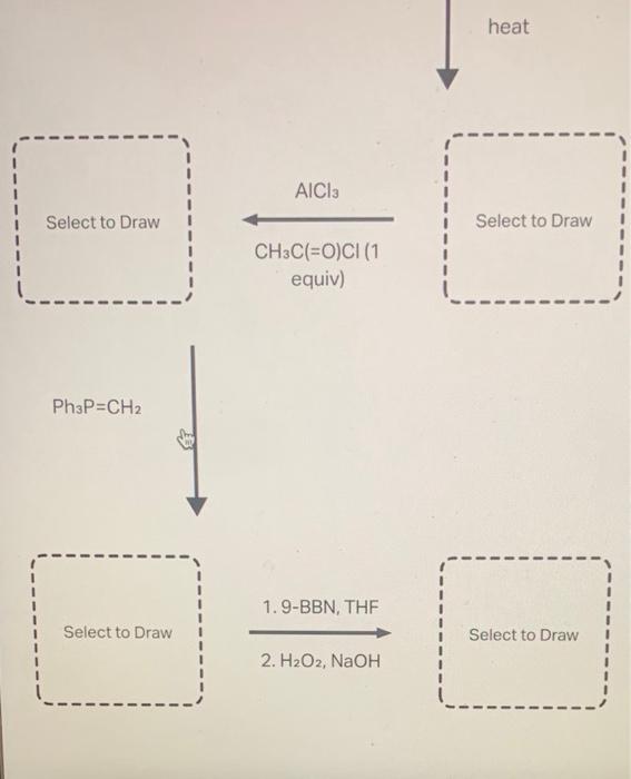 Solved Draw the products of the three step reaction sequence | Chegg.com