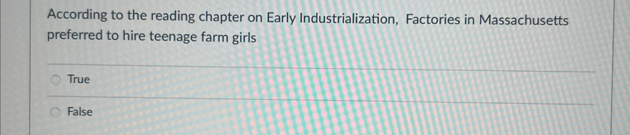 Solved According to the reading chapter on Early | Chegg.com