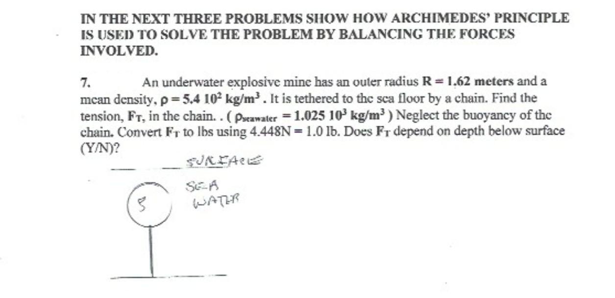 Solved IN THE NEXT THREE PROBLEMS SHOW HOW ARCHIMEDES' | Chegg.com