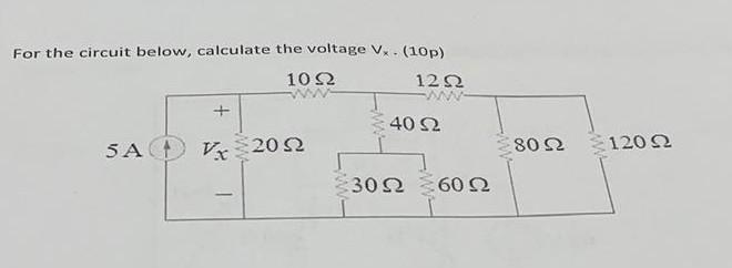 Solved 1) For the circuit below, find V1,V2,V3, and V4 | Chegg.com