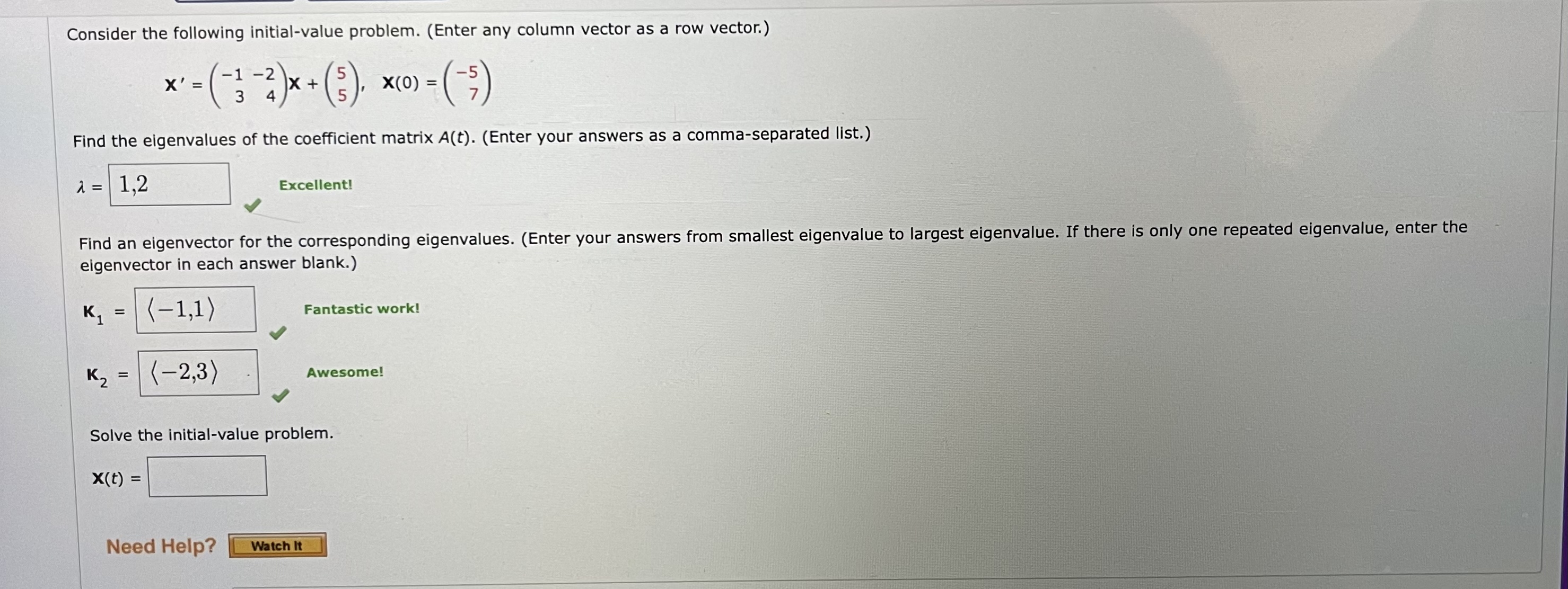 Solved Consider the following initial-value problem. (Enter | Chegg.com