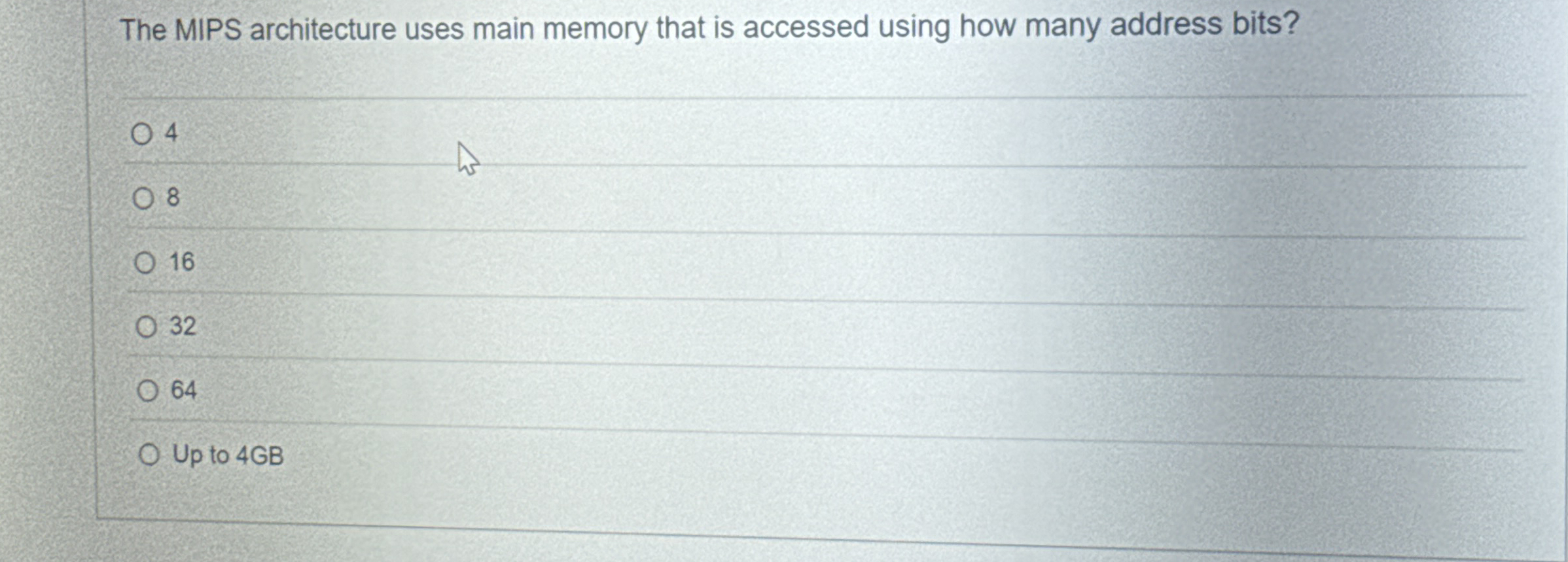 Solved The MIPS architecture uses main memory that is | Chegg.com
