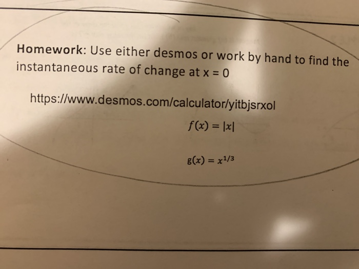 Solved Homework: Use either desmos or work by hand to find | Chegg.com