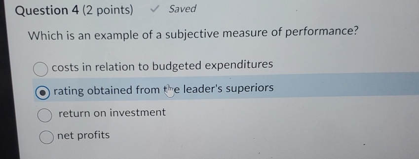 Solved Question 4 (2 ﻿points) ﻿SavedWhich is an example of | Chegg.com