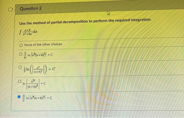 Solved use the method of partial decomposition to perform | Chegg.com