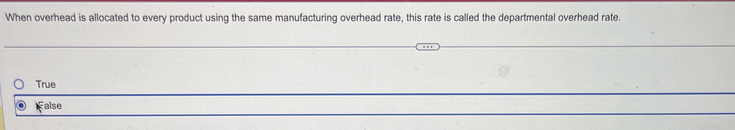 Solved When overhead is allocated to every product using the | Chegg.com