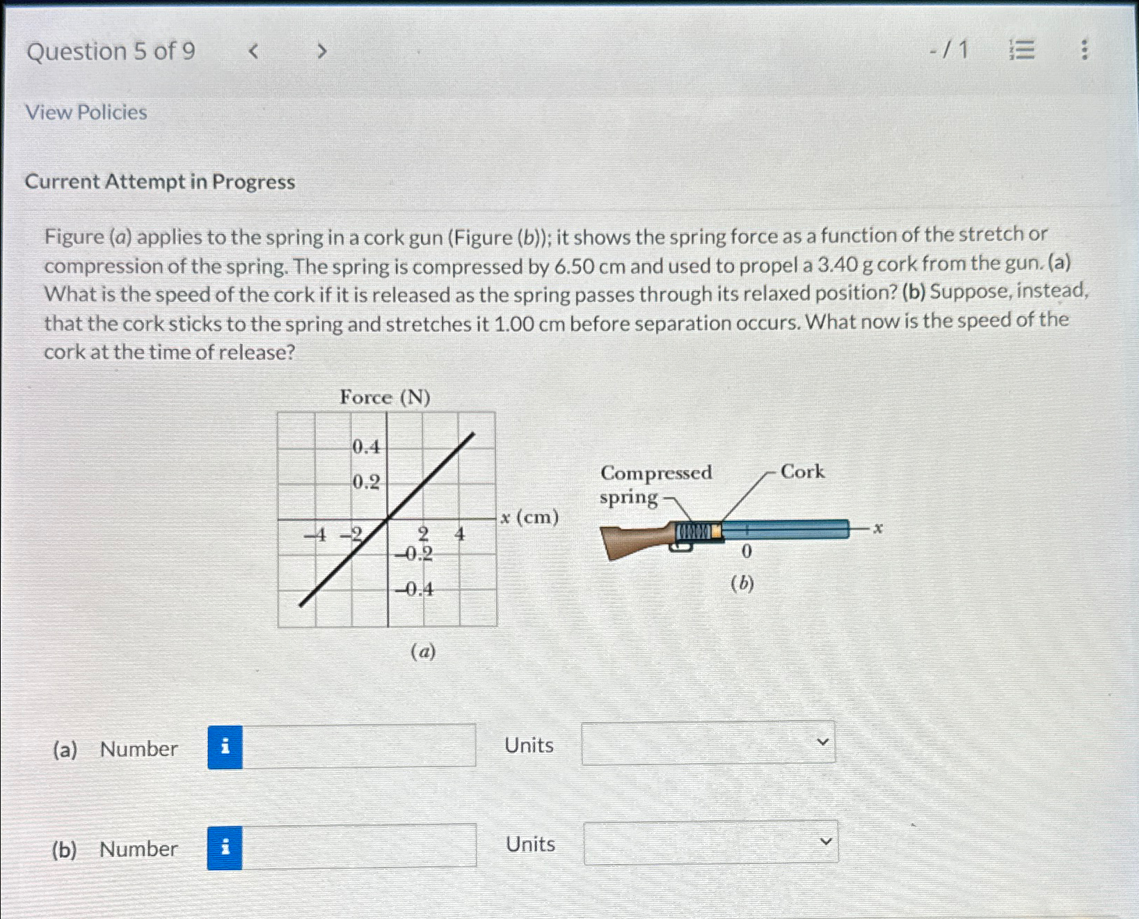 Solved Question 5 ﻿of 9-1View PoliciesCurrent Attempt in | Chegg.com