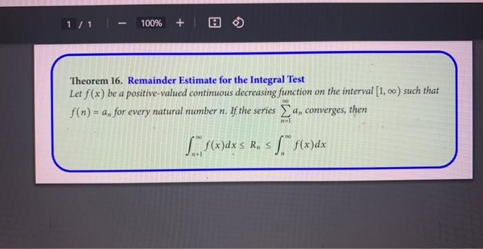 Solved Use the sum of the first ten terms to approximate the | Chegg.com