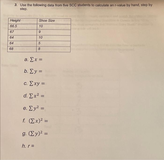 Solved Using the SCC class sample data, analyze the student | Chegg.com