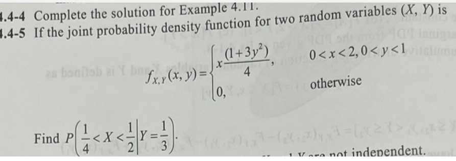 Solved .4-4 Complete the solution for Example 4.11. 4-5 If | Chegg.com