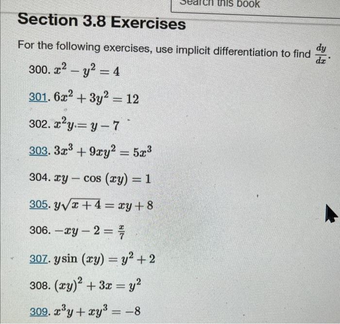 Solved For the following exercises, use implicit | Chegg.com