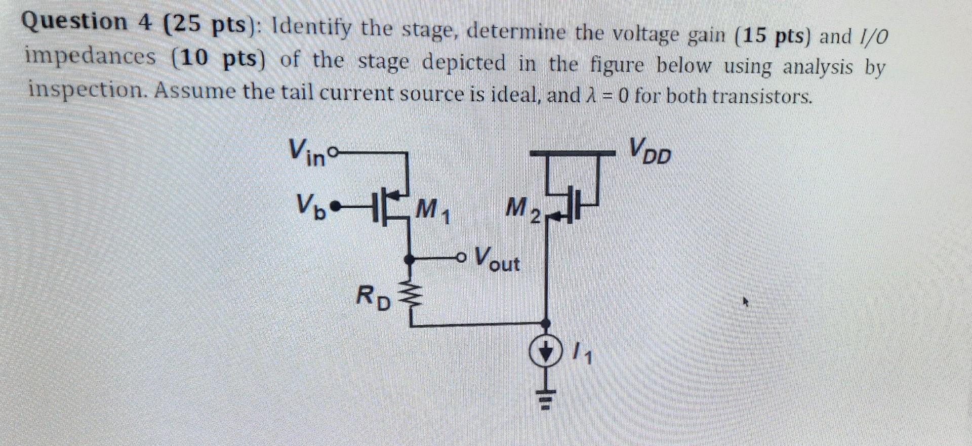Solved Question 4 (25 pts): Identify the stage, determine | Chegg.com Solved Question 4 (25 pts): Identify the stage, determine | Chegg.com