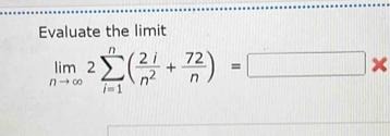 Solved Evaluate the limit \lim\limits _{n\to \infty | Chegg.com