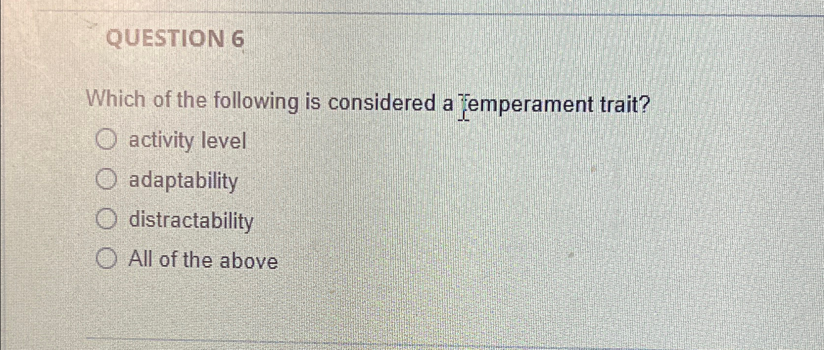 Solved QUESTION 6Which of the following is considered a | Chegg.com