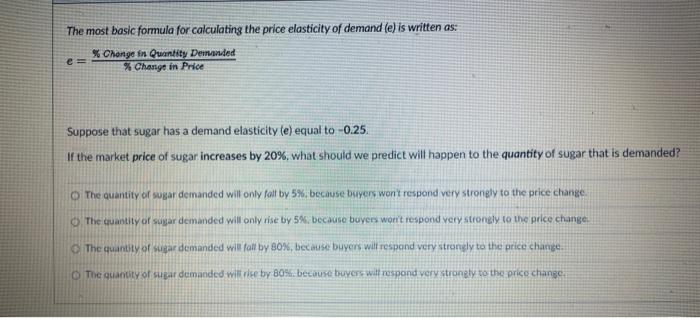 Solved The most basic formula for calculating the price | Chegg.com
