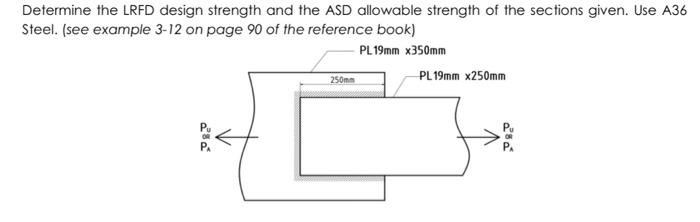 Solved Determine the LRFD design strength and the ASD | Chegg.com
