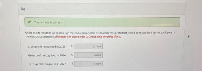 Solved Using the percentage-of-completion method, compute | Chegg.com