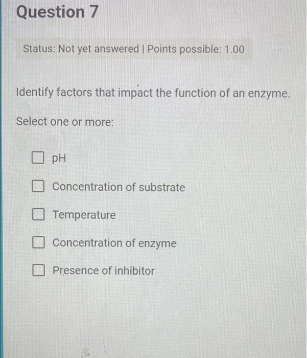 Solved Question 7 Status: Not yet answered Points possible: | Chegg.com