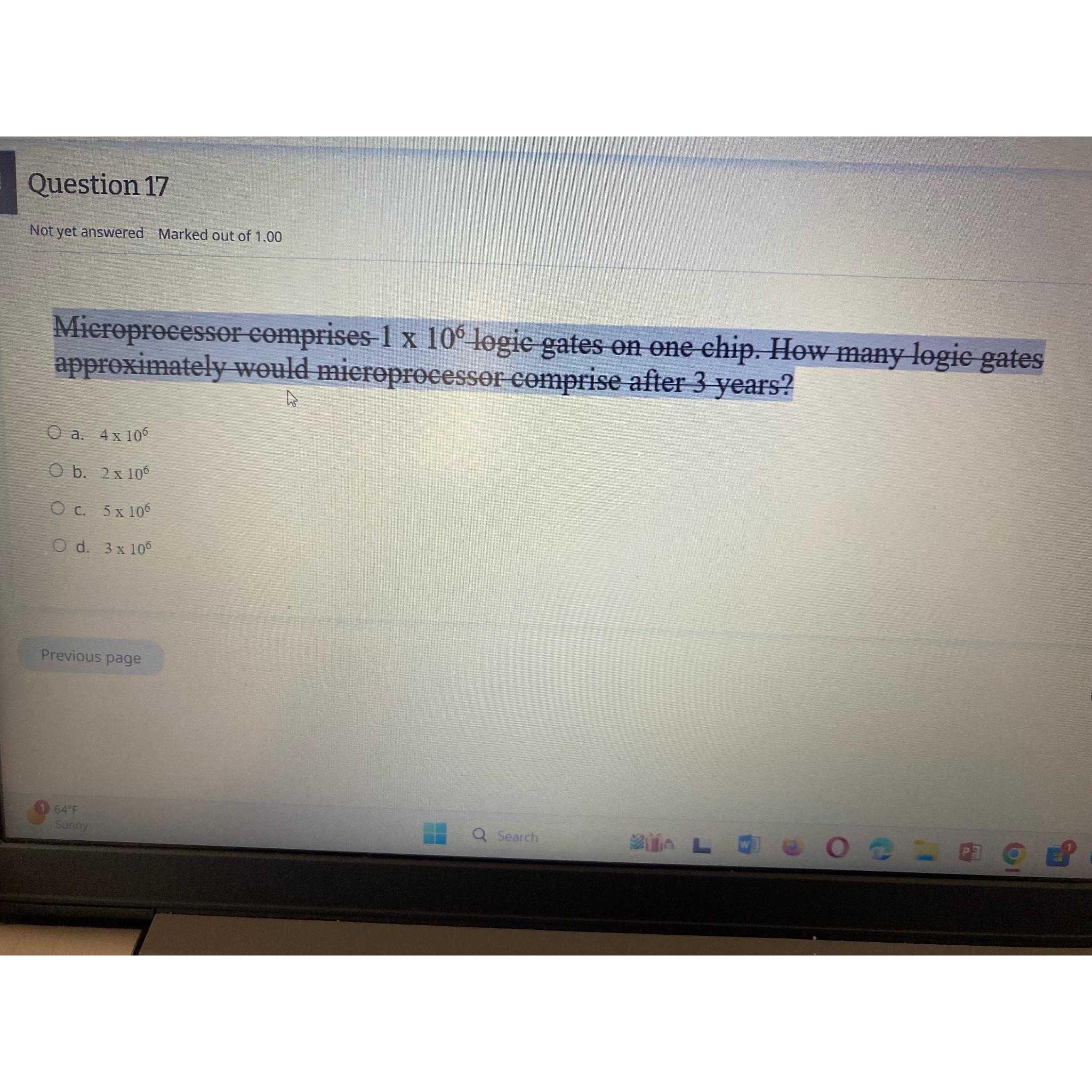 Solved Question 17Not yet answered Marked out of | Chegg.com Solved Question 17Not yet answered Marked out of | Chegg.com