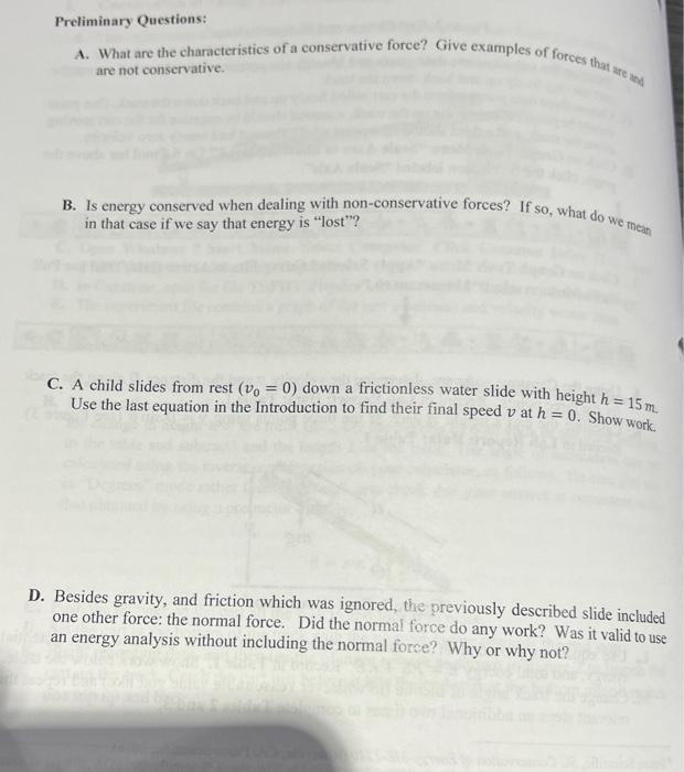 Solved A. What are the characteristics of a conservative | Chegg.com