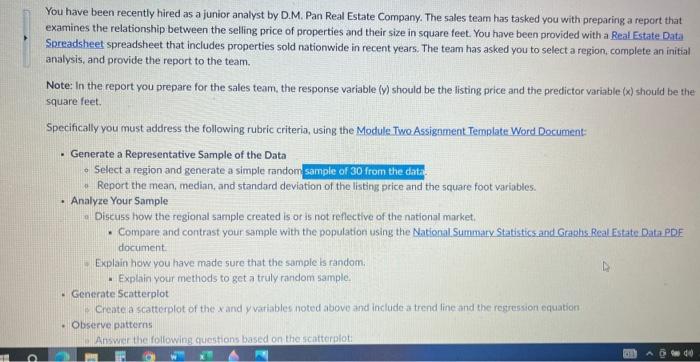 Solved You have been recently hired as a junior analyst by | Chegg.com