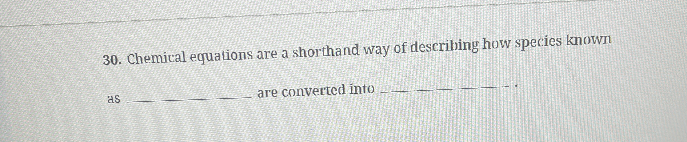 Solved Chemical equations are a shorthand way of describing | Chegg.com