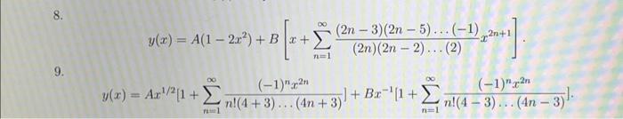Solved show step-by-step for number eight in number nine | Chegg.com