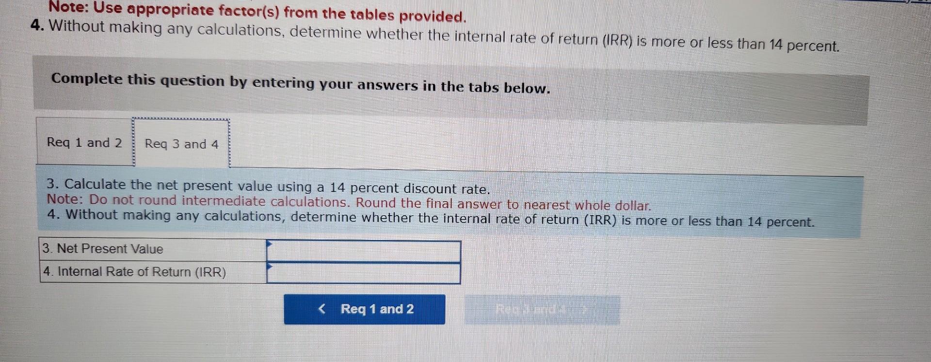 Solved E11-3 (Algo) Calculating Net Present Value, Internal | Chegg.com
