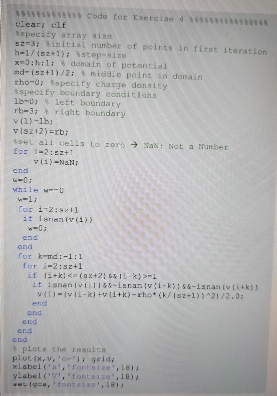 Solved I need someone to explain this matlab code line by | Chegg.com