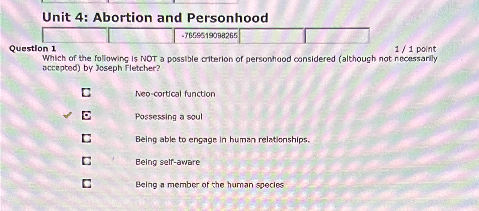 Solved Unit 4: Abortion and | Chegg.com