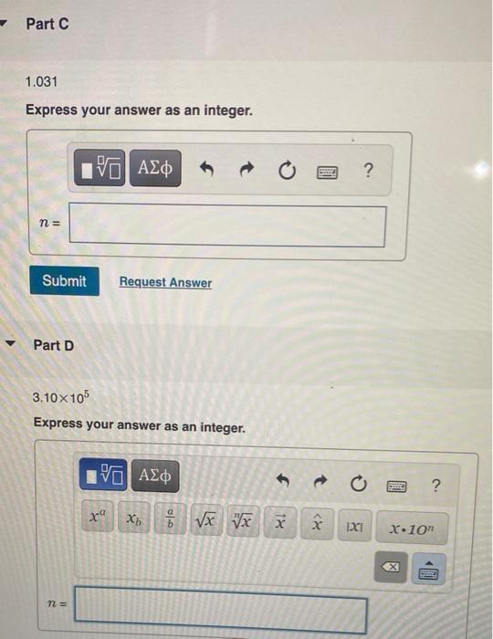 Solved 310 Express your answer as an integer. n= You have | Chegg.com