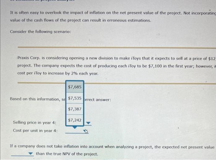 Solved 3. Inflation in project analysis It is often easy to | Chegg.com