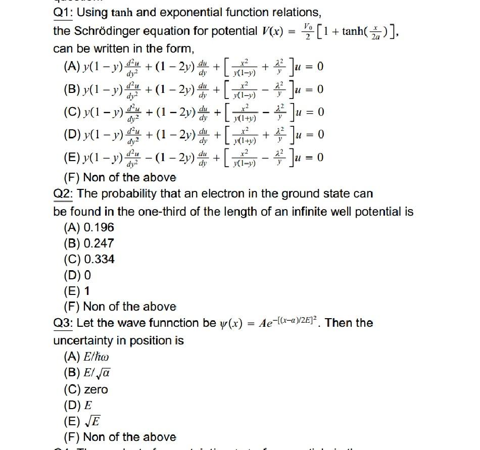 Solved 22 22 0 Q1: Using tanh and exponential function | Chegg.com