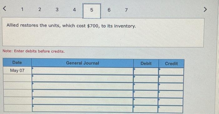 Solved Record the cost of goods sold. Note: Enter debits | Chegg.com