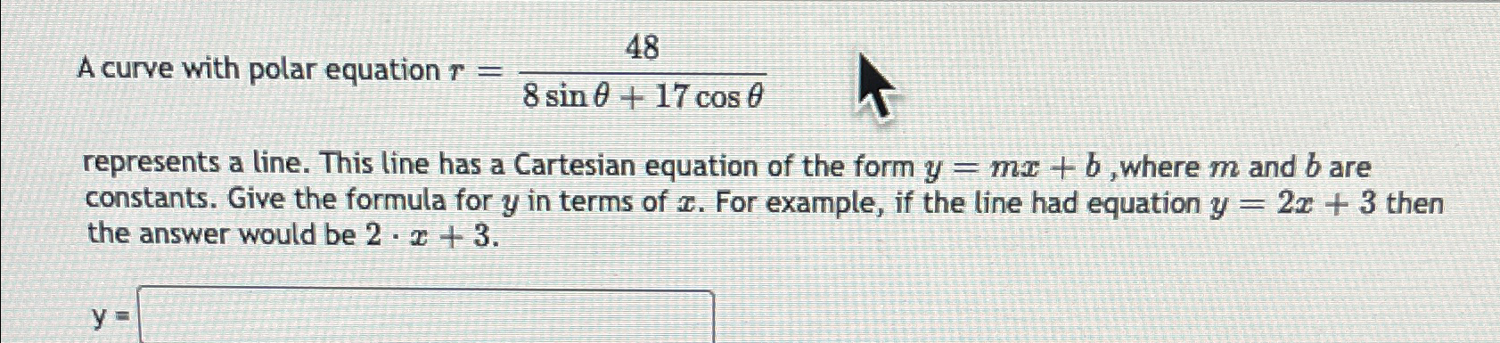 Solved A curve with polar equation | Chegg.com