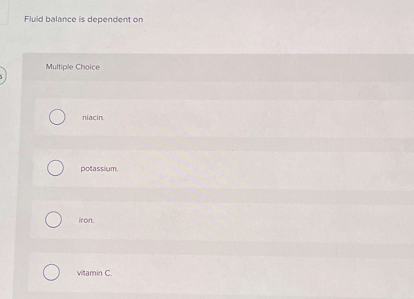 Solved Fluid balance is dependent onMultiple | Chegg.com