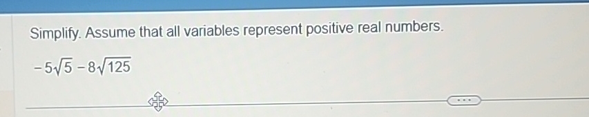 Solved Simplify. Assume that all variables represent | Chegg.com