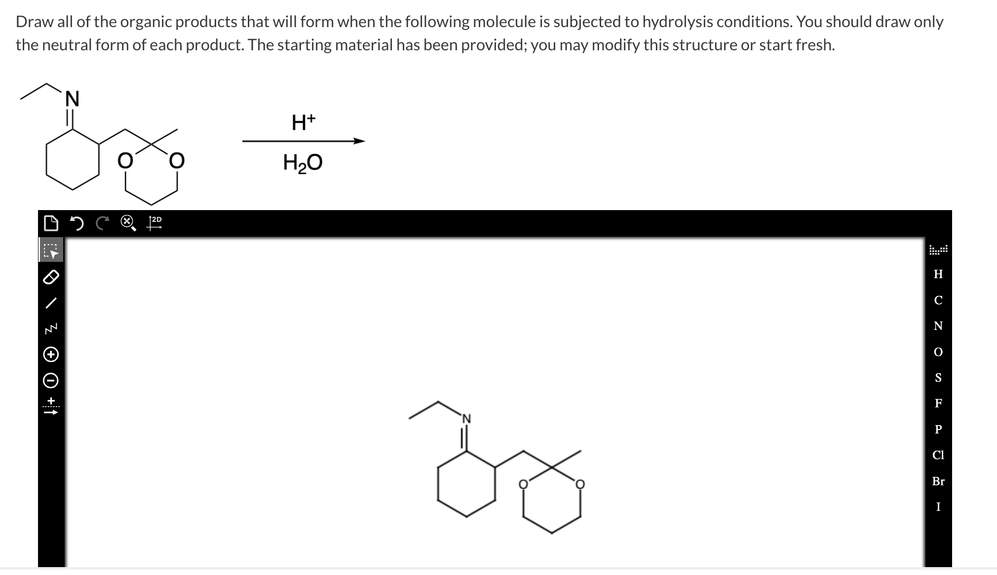 Solved Draw all of the organic products that will form when | Chegg.com