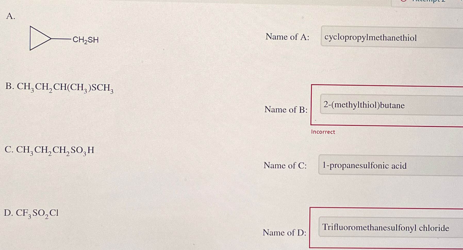 Solved Name each off the following compounds (a through d) | Chegg.com