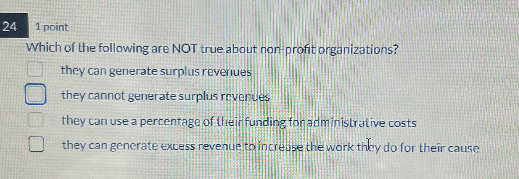 Solved 241 ﻿pointWhich of the following are NOT true about | Chegg.com