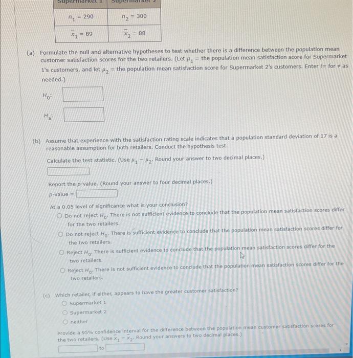 Solved a) Formulate the null and alternative hypotheses to | Chegg.com