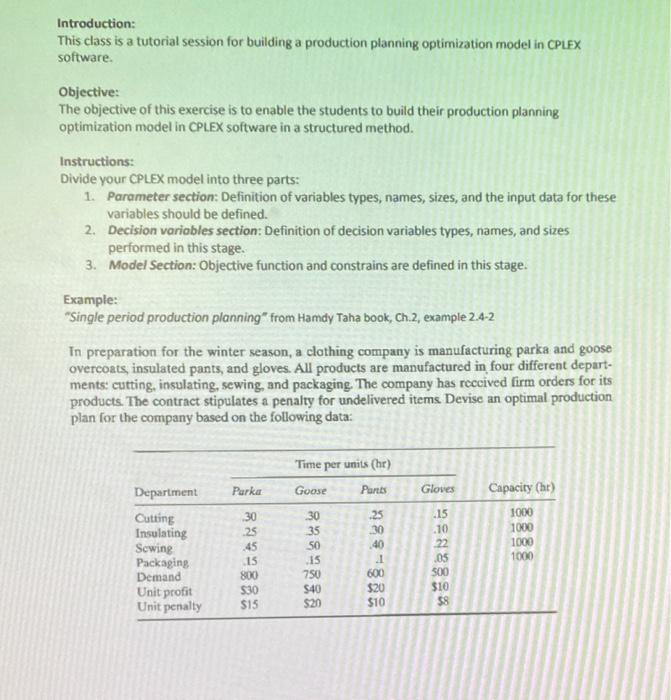 Solved variables should be defined. 2. Decision variobles | Chegg.com