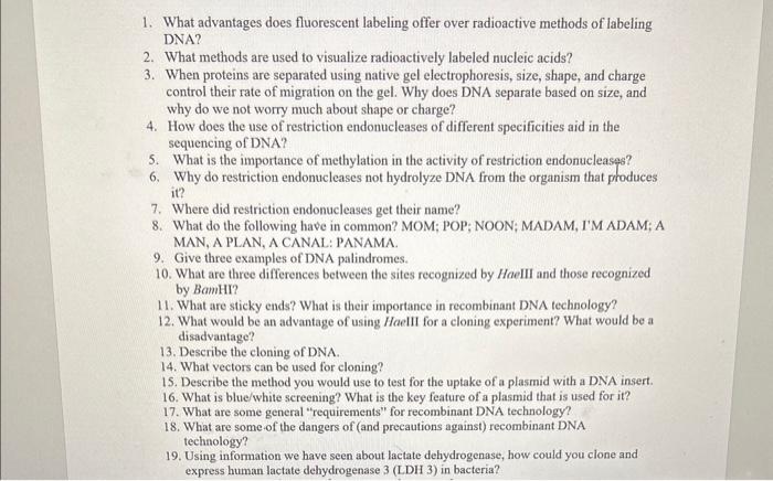 2. What methods are used to visualize radioactively | Chegg.com