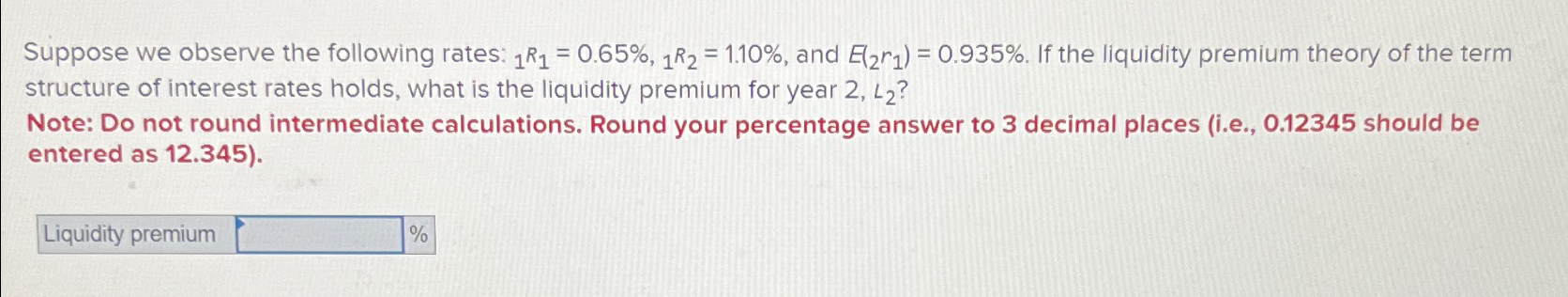 Solved Suppose we observe the following rates: | Chegg.com Solved Suppose we observe the following rates: | Chegg.com