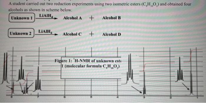 Solved A student carried out two reduction experiments using | Chegg.com