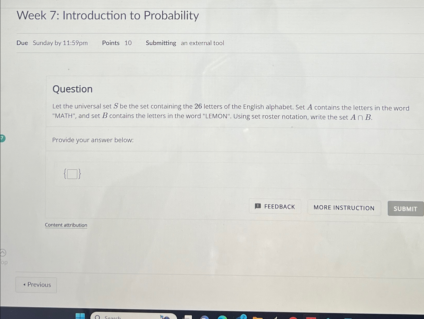Solved Week 7: Introduction to ProbabilityDue Sunday by | Chegg.com