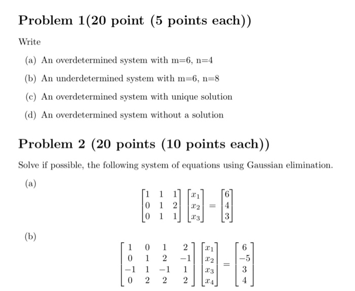 Solved Problem 1(20 point (5 points each)) Write (a) An | Chegg.com