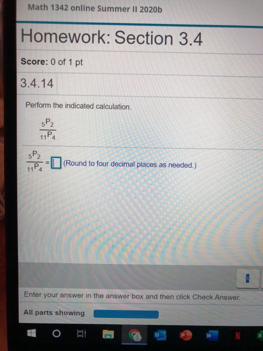 Solved Math 1342 online Summer II 2020b Homework: Section | Chegg.com