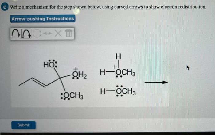 Solved b Write a mechanism for the step shown below, using | Chegg.com