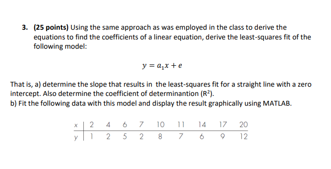 Solved (25 ﻿points) ﻿Using the same approach as was employed | Chegg.com